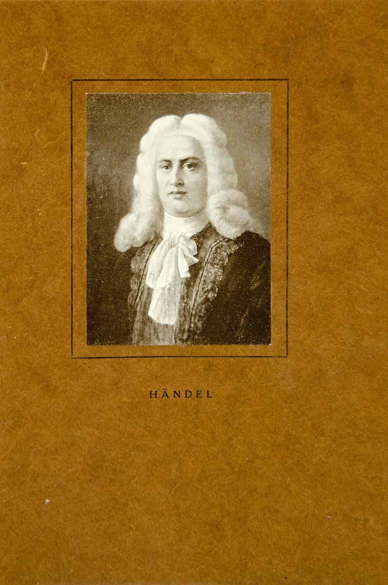 1911 Print Art George Frideric Handel Baroque Music Composer Portrait ...