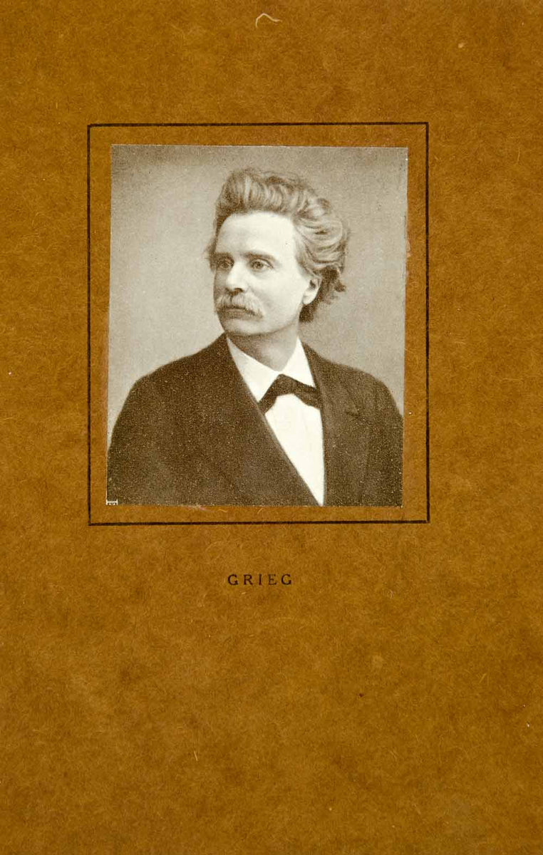 1911 Print Edvard Grieg Portrait Romantic Era Music Composer Pianist X ...