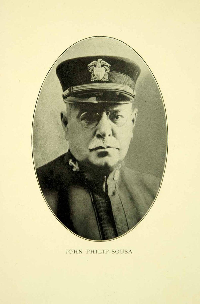 1925 Print John Philip Sousa Portrait Music Composer USMC Band Romanti ...