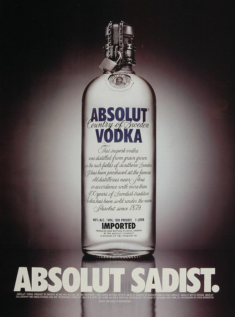 Absolut Vodka Print Ads