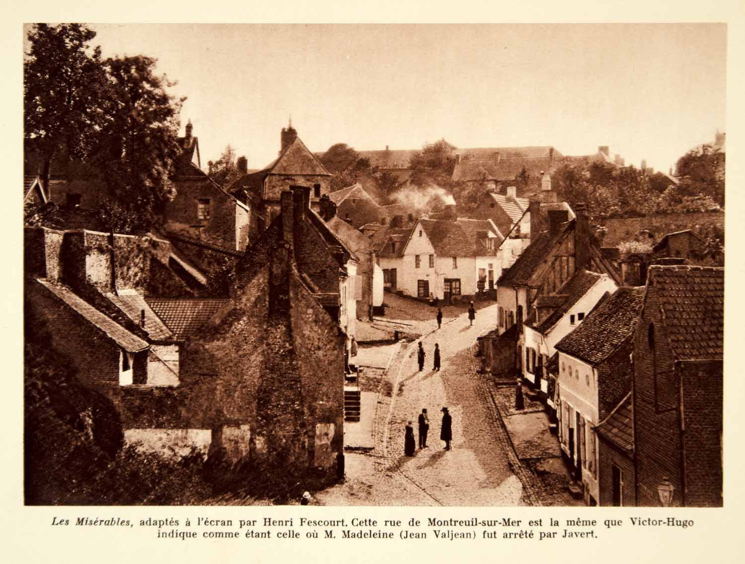 1932 Photolithograph Les Miserables 1925 Henri Fescourt Montreuil-sur ...