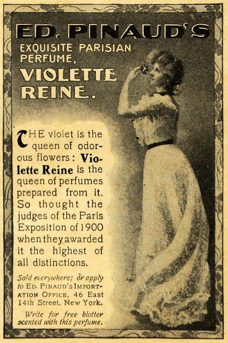 1902 Ad Ed Pinauds Parisian Perfume Violet Reine Scent - ORIGINAL ARG1 ...