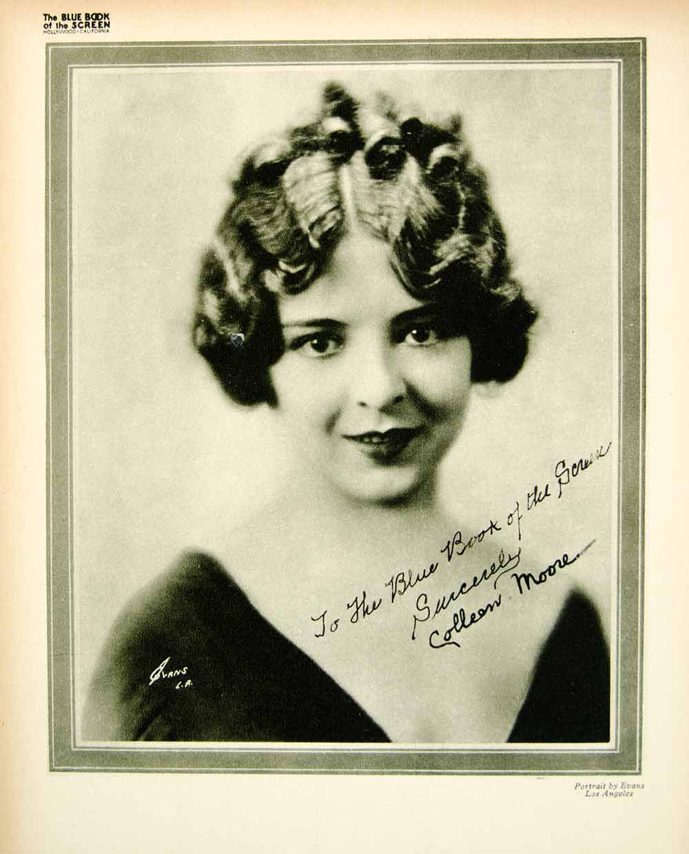 1923 Print Colleen Moore Silent Film Actress Movie Star Flapper Biogra ...
