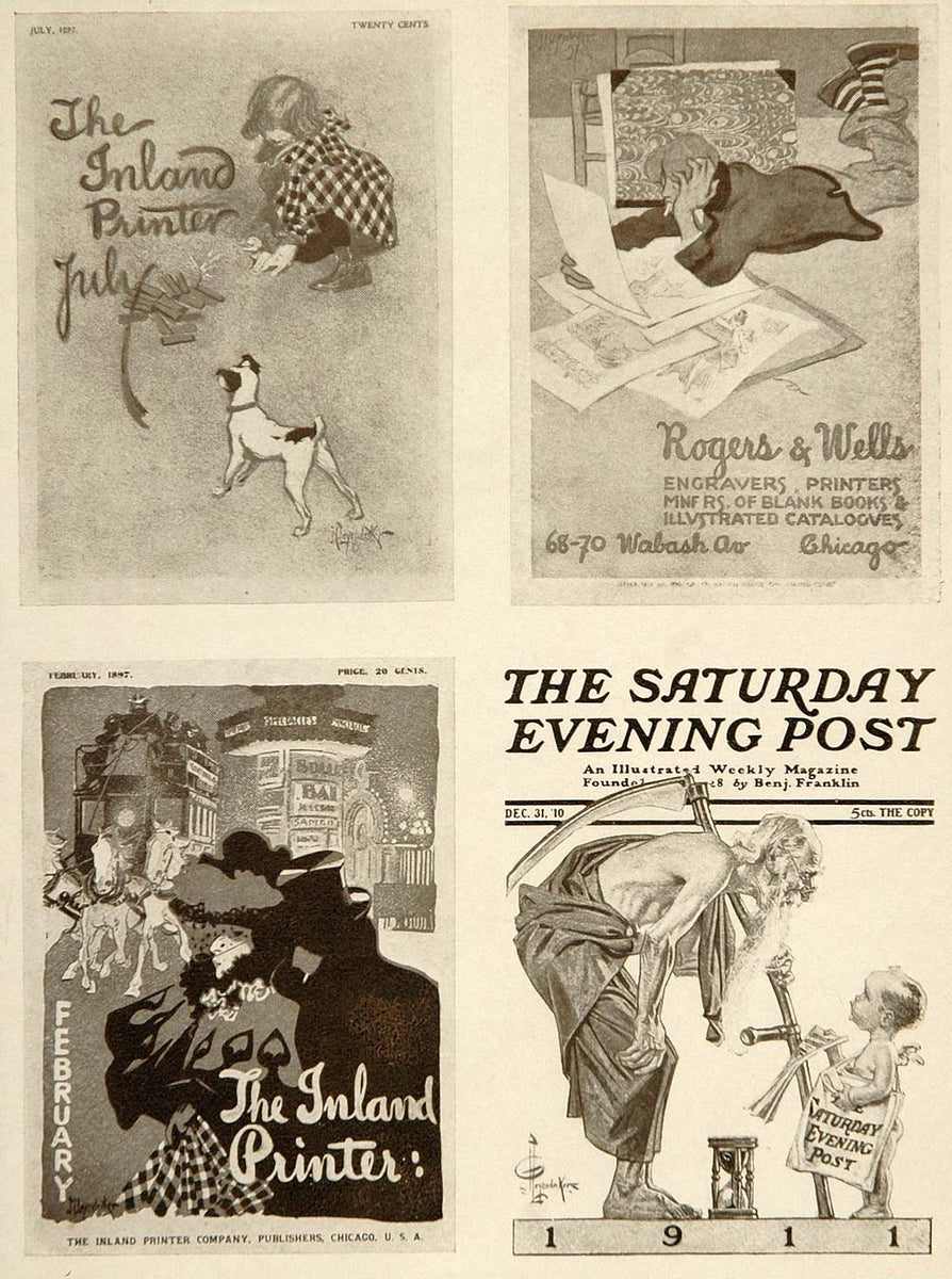 1913 SEP Magazine Covers J. C. Leyendecker Mini Poster - ORIGINAL CB1 ...