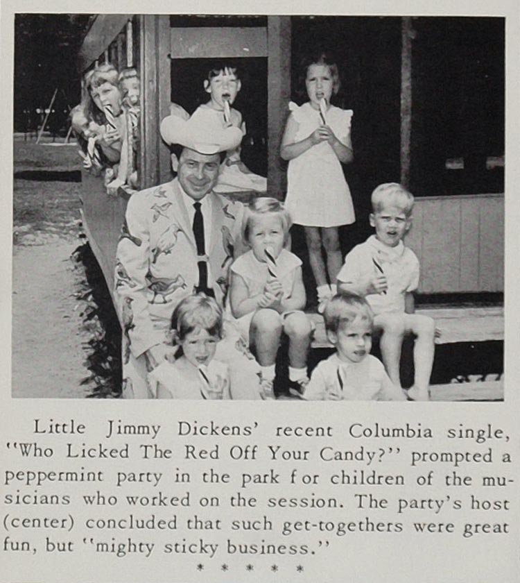 1966 Print Little Jimmy Dickens Kids Peppermint Party ORIGINAL HISTORI ...