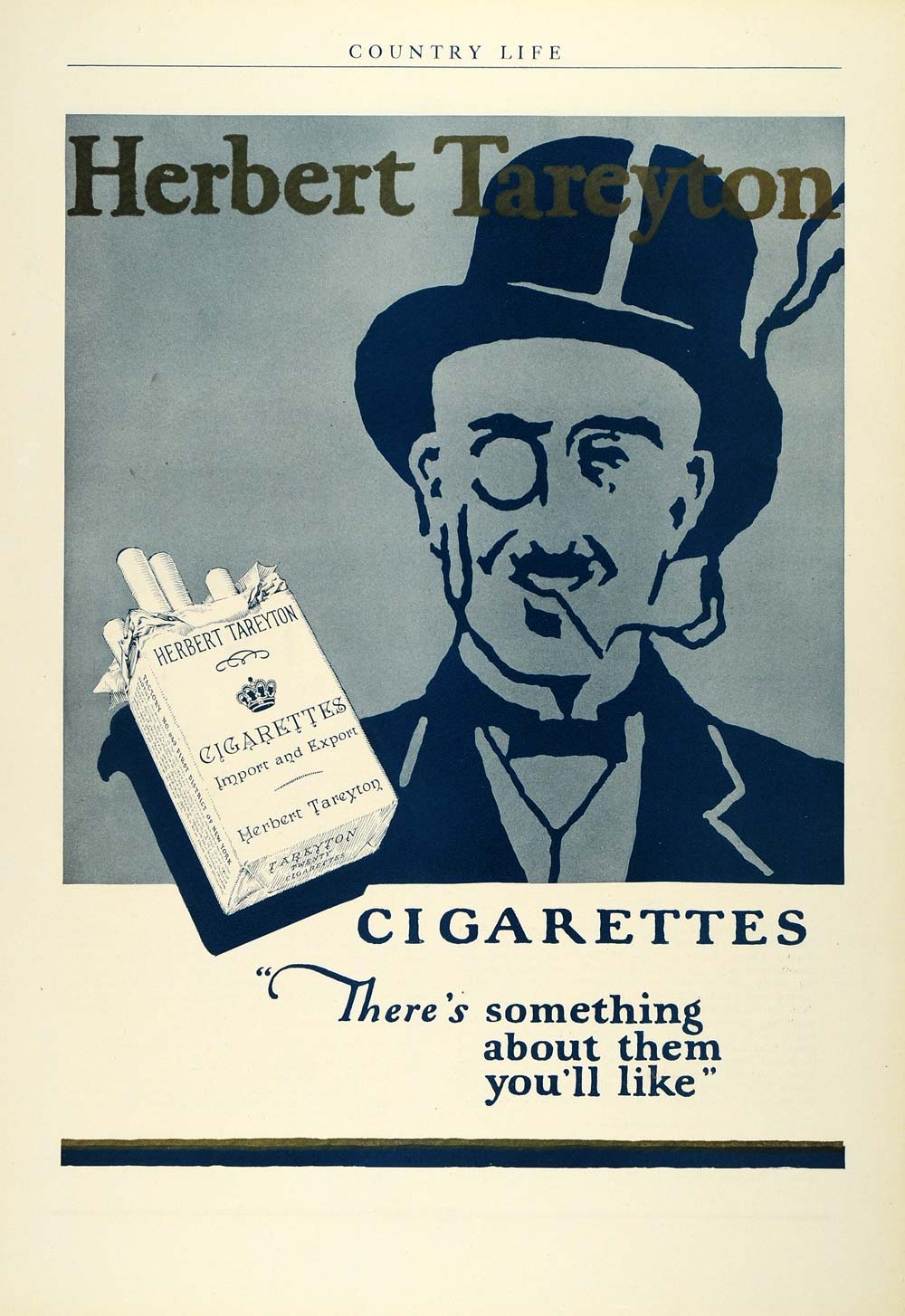 1927 Ad Herbert Tareyton Tobacco Cigarettes Charlie Chaplin Smoking Sm ...