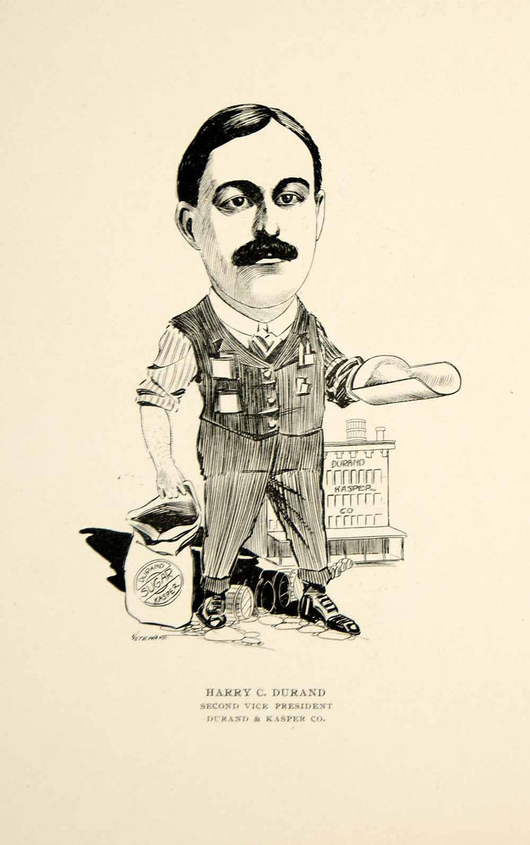 1904 Lithograph Harry C. Durand Kasper Company Chicago Illinois Notewa ...