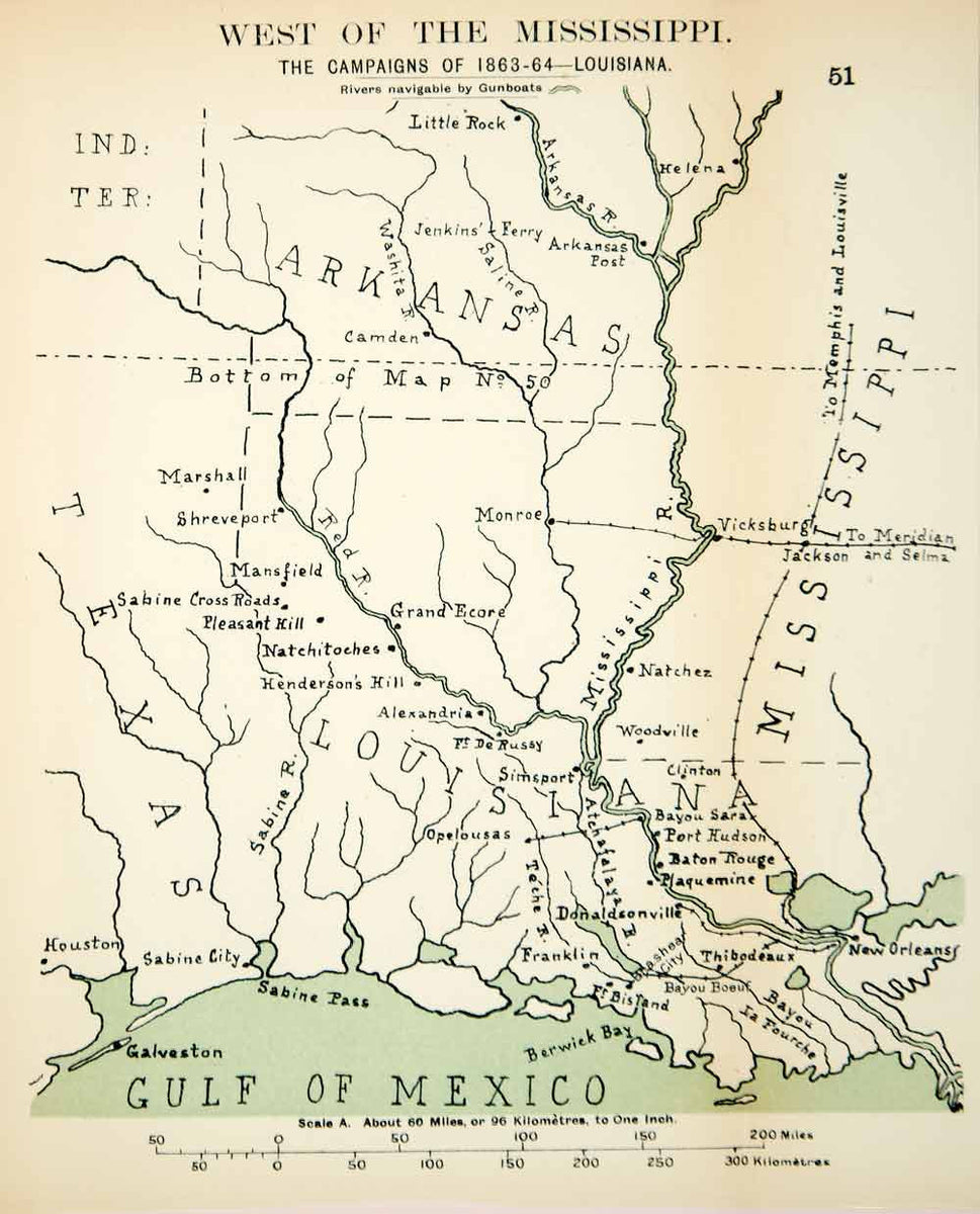 Civil War Western Theater Map