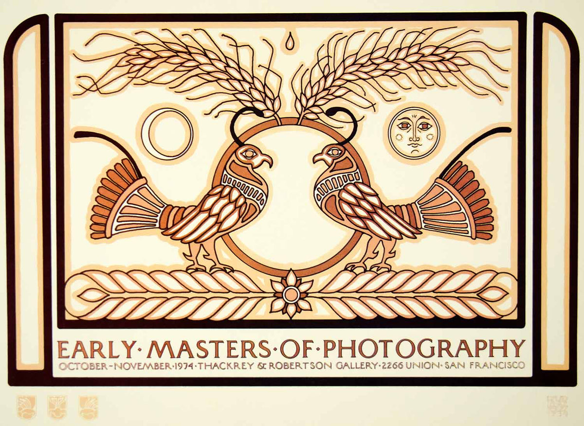 1978 Color Print David Lance Goines Art Nouveau Photography Quail Bird ...