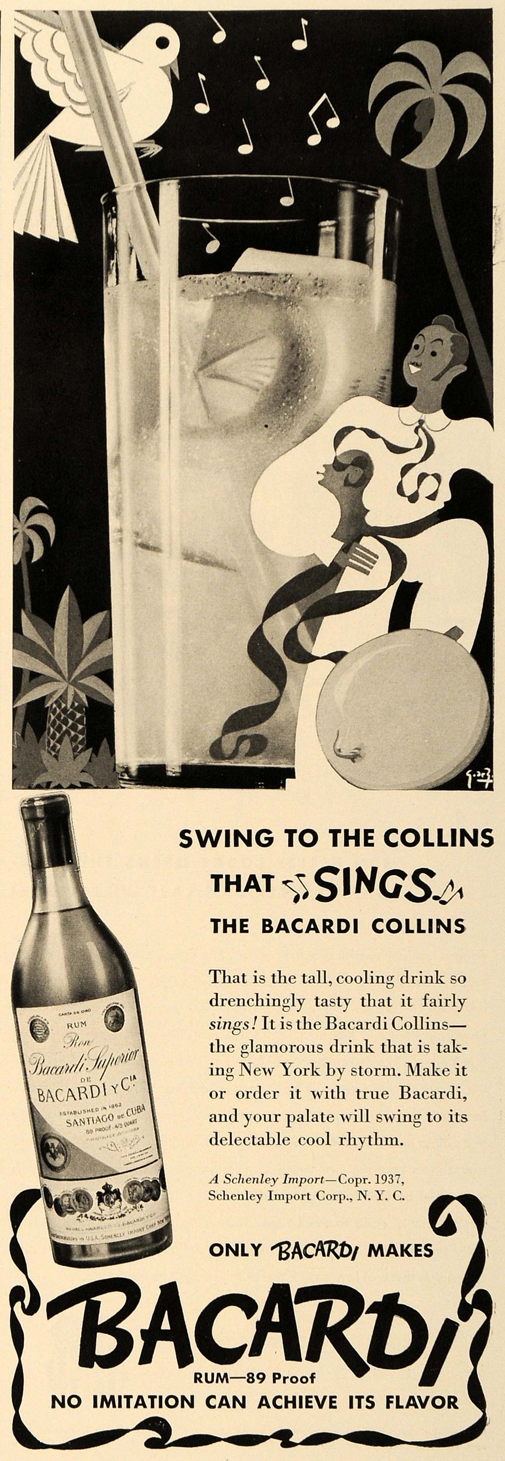 Bacardi Magazine Ad