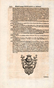 1721 Copper Engraving Ferdinando I Medici Grand Duke Tuscany Italy Art ...