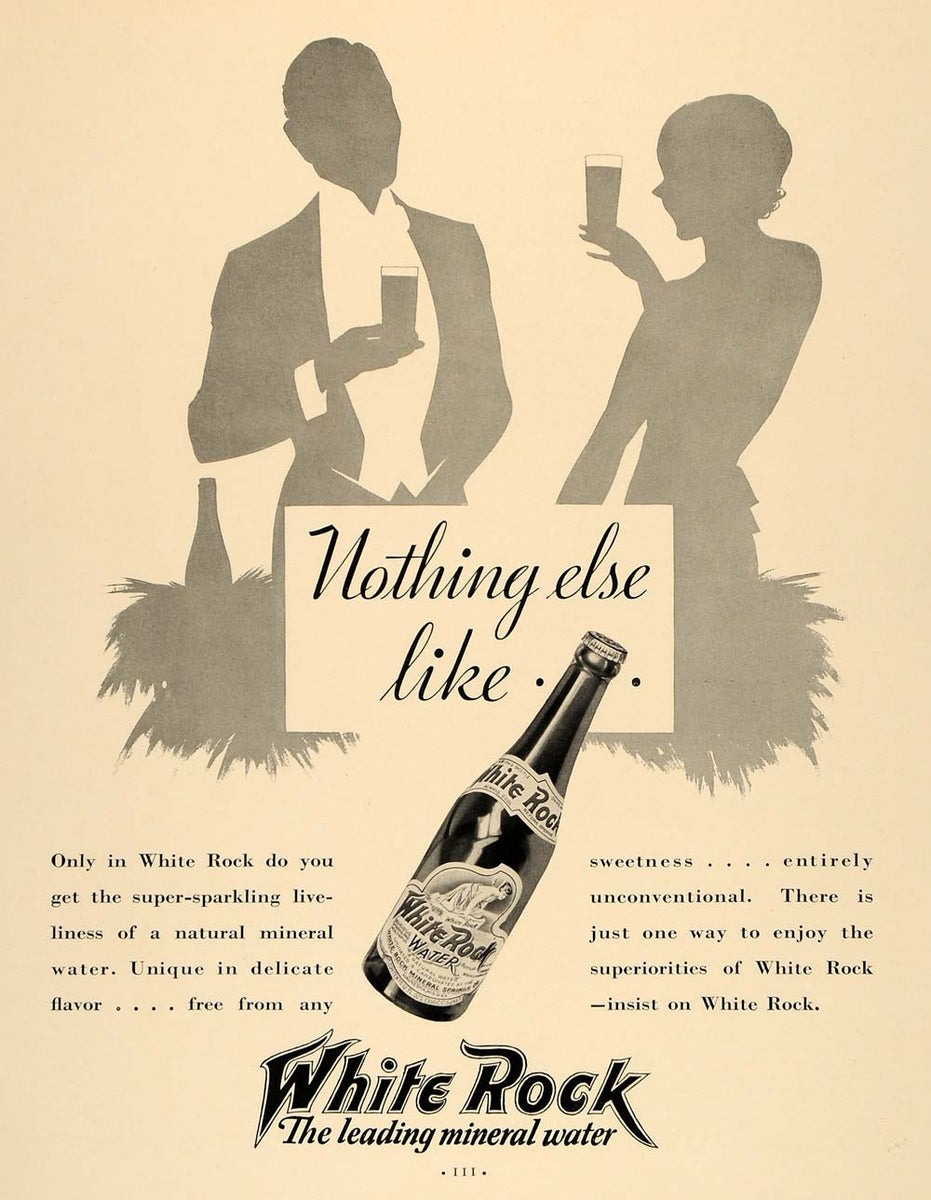 1933 Ad White Rock Mineral Spring Water Waukesha WI - ORIGINAL ADVERTI ...