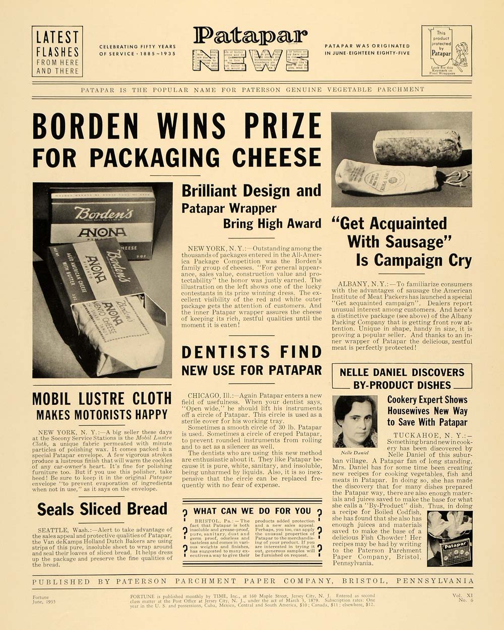 1935 Ad Paterson Vegetable Parchment Paper Patapar - ORIGINAL ADVERTIS ...