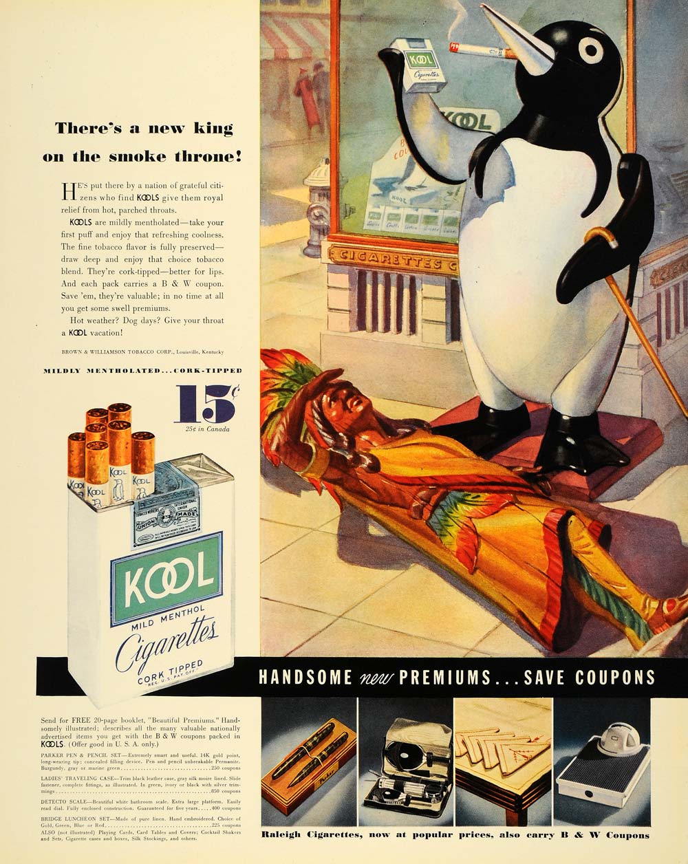 Kool Cigarettes Penguin