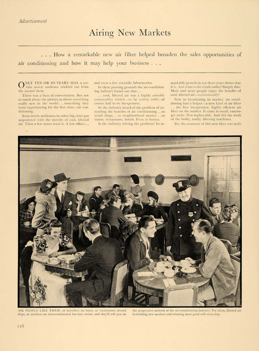 1940 Ad Owens Corning Fiberglass Hay Fever Air Filter - ORIGINAL ADVER ...