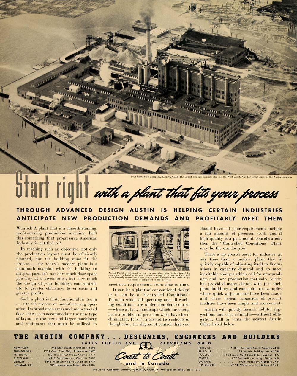 1940 Ad Austin Company Builders Soundview Pulp Company - ORIGINAL F4A ...