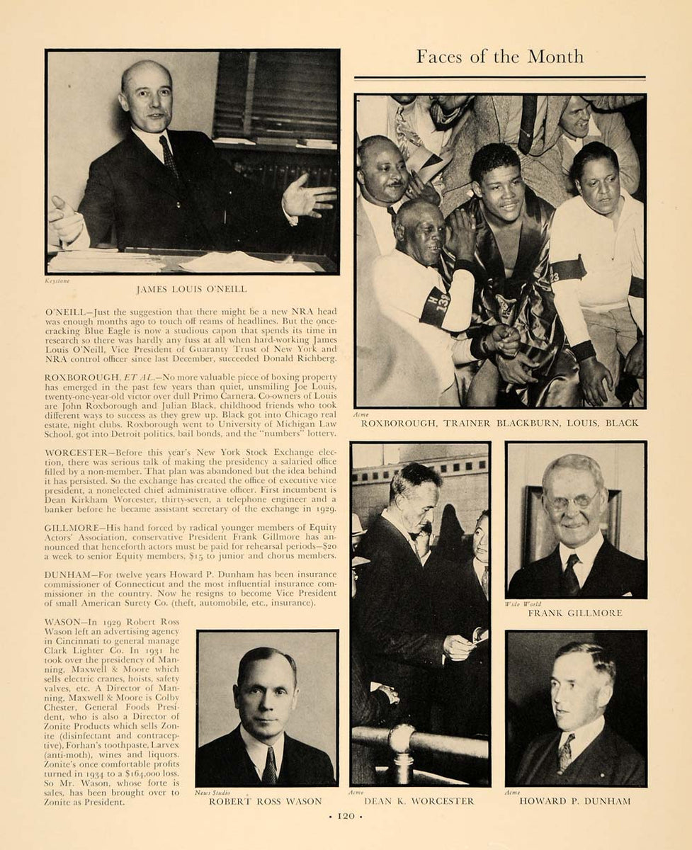1935 Frank Gillmore Robert Ross Wason Howard P. Dunham ORIGINAL HISTOR ...