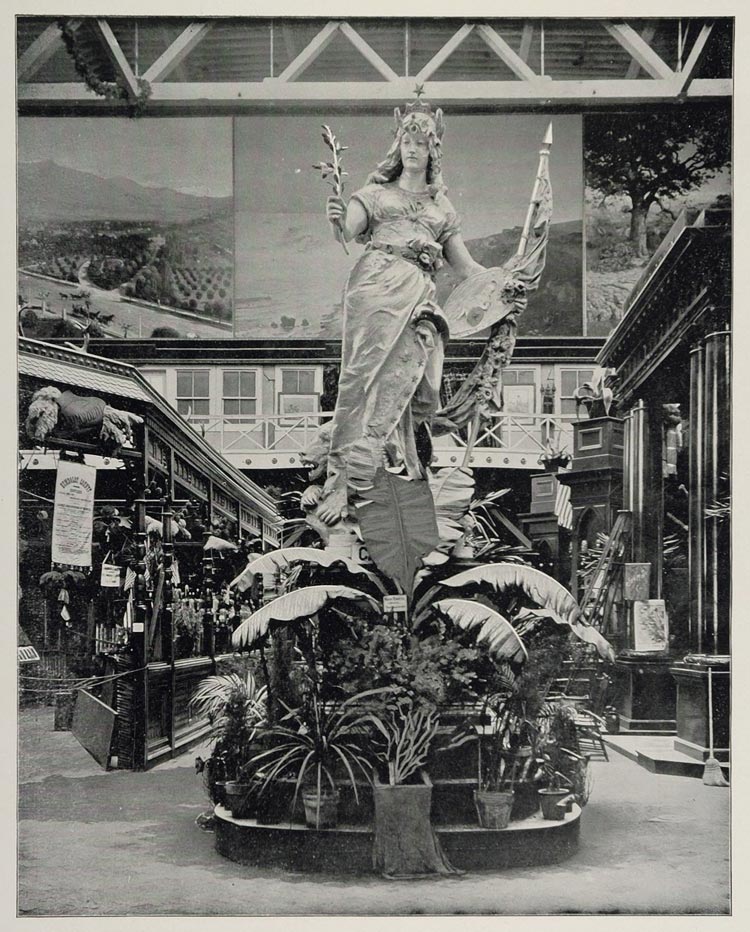 1893 Chicago World's Fair Statue of California Photo - ORIGINAL HISTOR ...