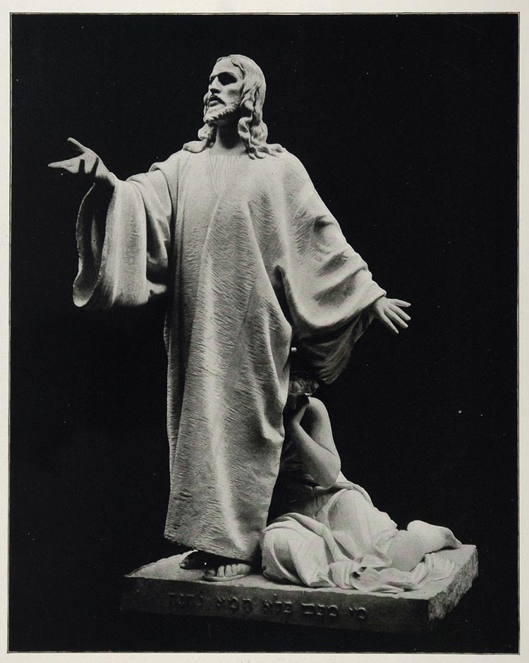1893 Chicago World's Fair Statue Jesus Bernardetti - ORIGINAL HISTORIC ...