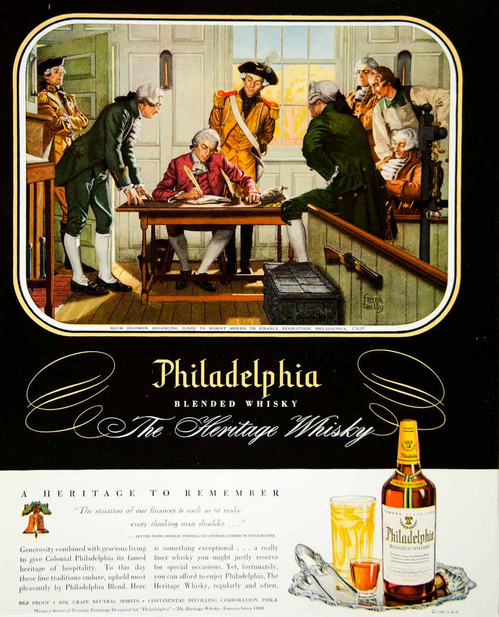 1947 Ad Colonial Philadelphia Blended Whisky Alcohol Drink Beverage FT ...
