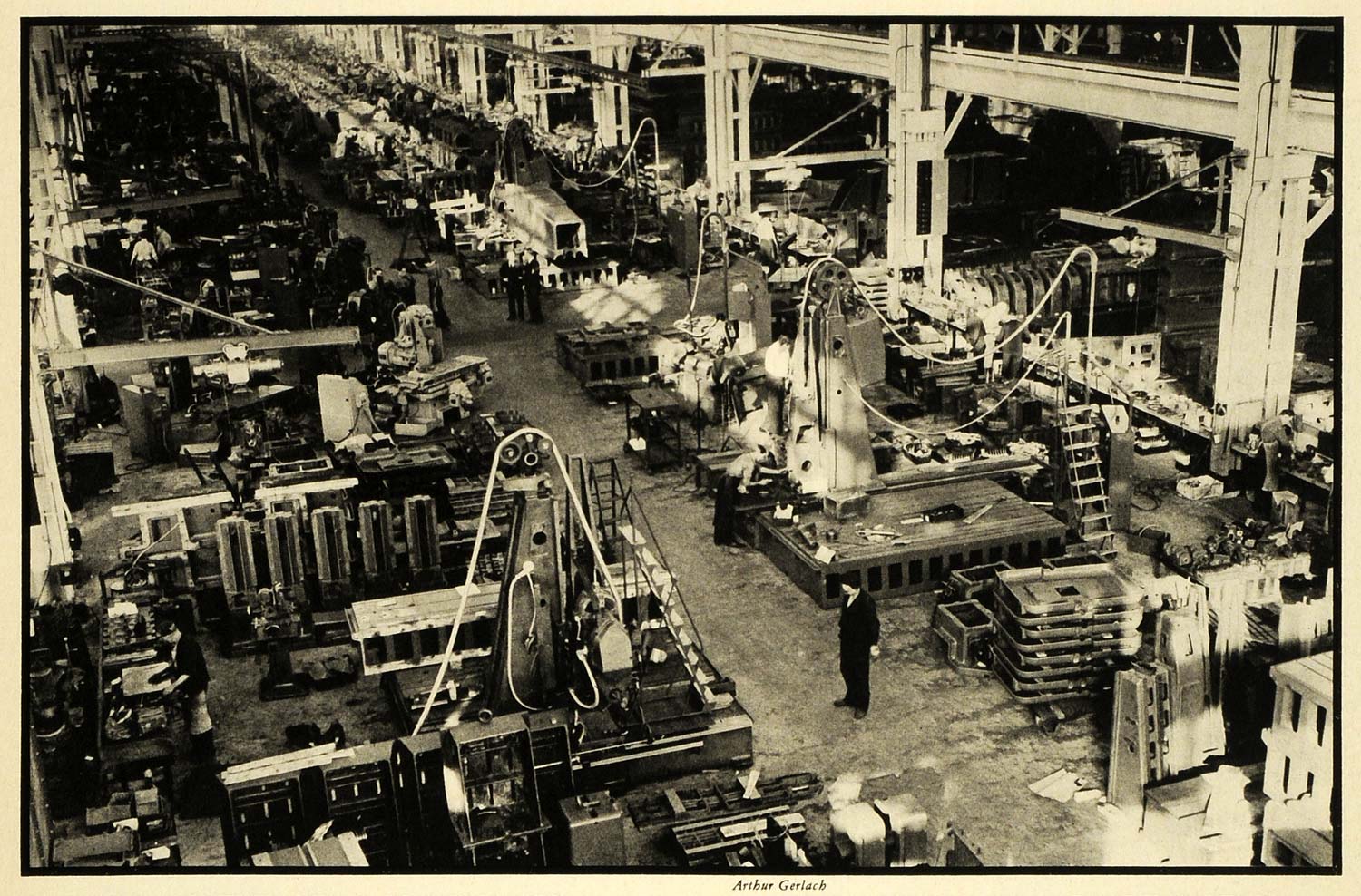 1940 Print Assembly Line Machine Pratt Whitney Tool Engine Gerlach Ind ...