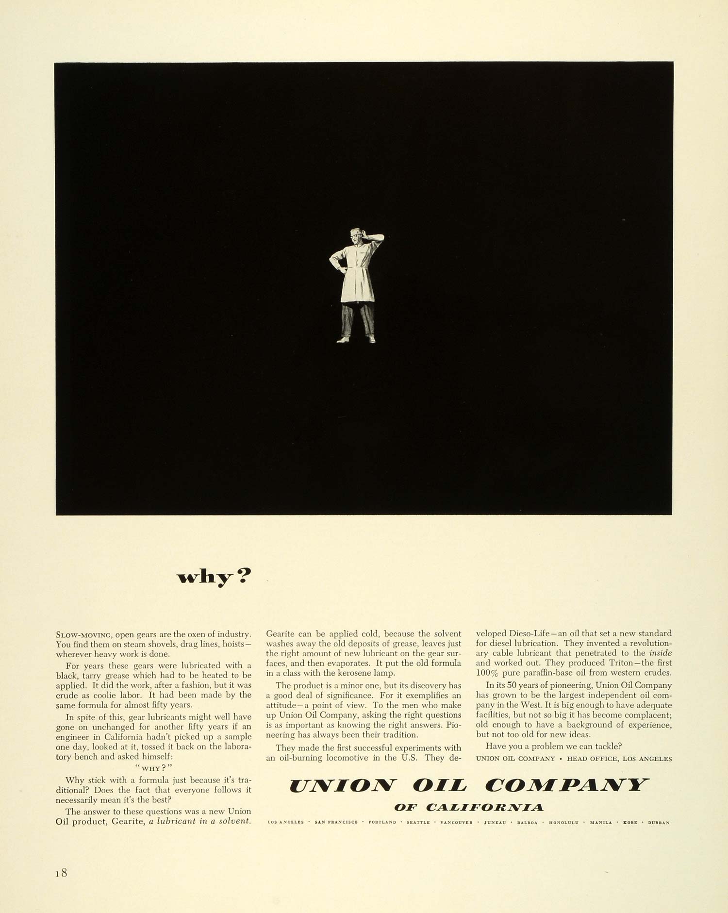 1941 Ad Union Oil Co California Petroleum Products Fuel Locomotive Vin ...