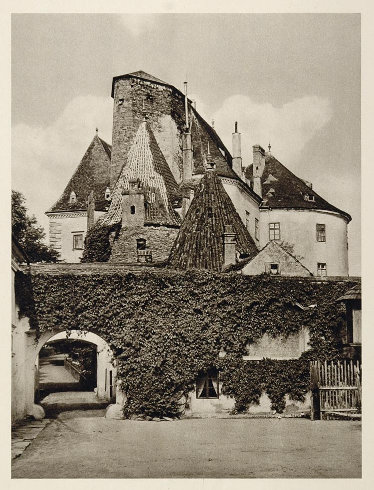 1928 Entrance Raabs Castle Medieval Fortress Austria - ORIGINAL GER1 ...