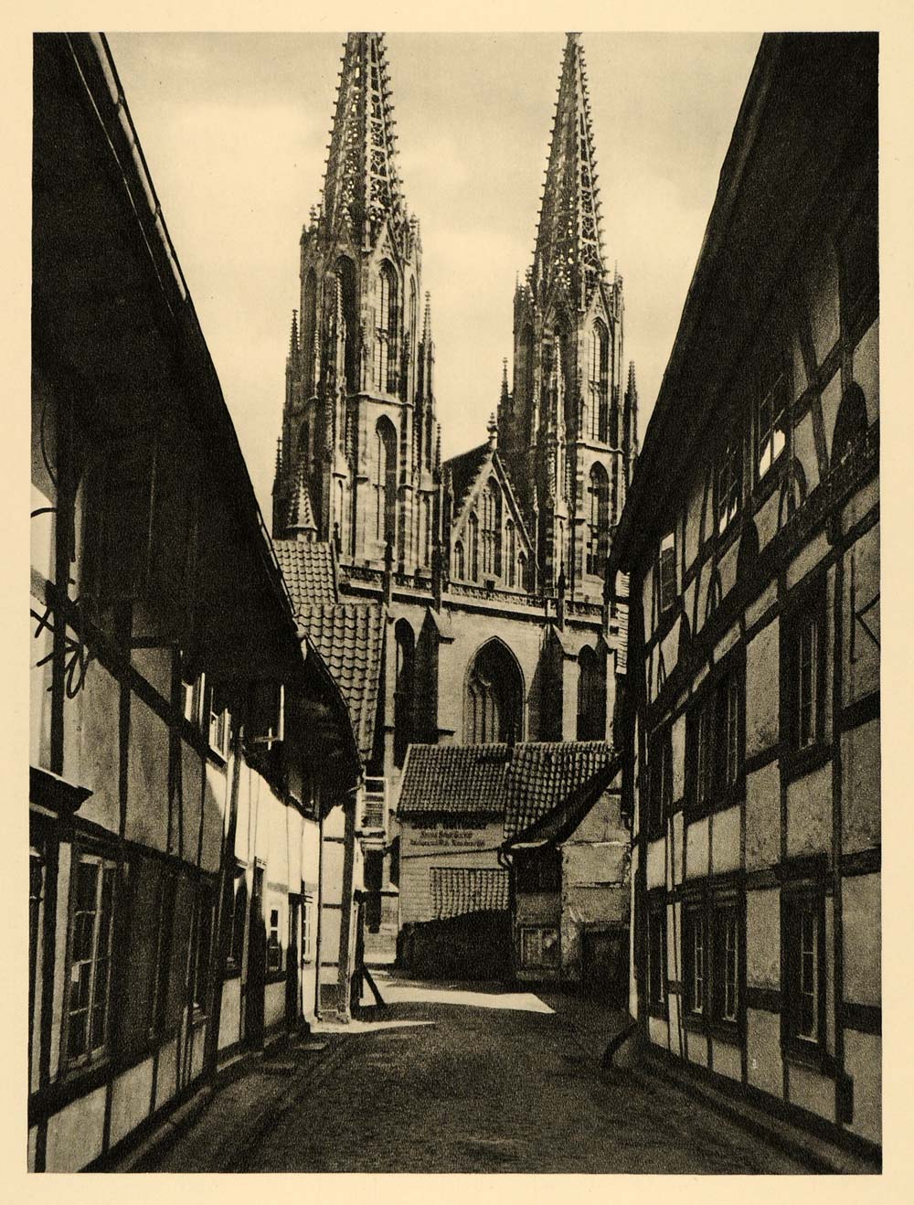 1934 Soest Saint Maria Germany Church Deutschland Spire - ORIGINAL GER ...