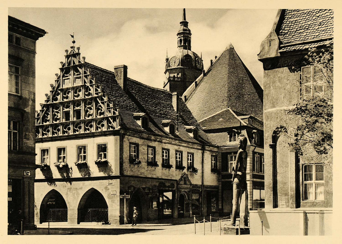 1934 Brandenburg Town Hall Germany Count Roland Statue - ORIGINAL GER4 ...