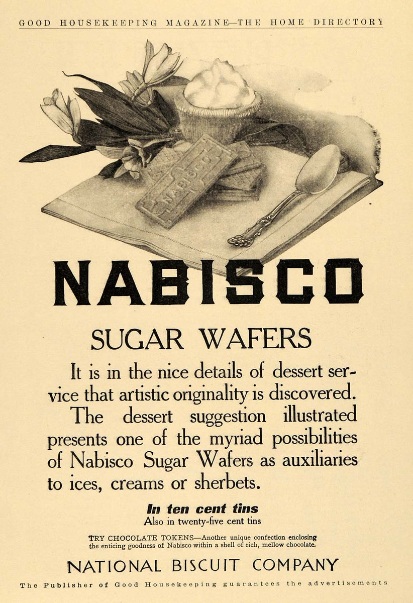 1910 Ad National Biscuit Co Nabisco Sugar Wafers Sweets - ORIGINAL GH2 ...