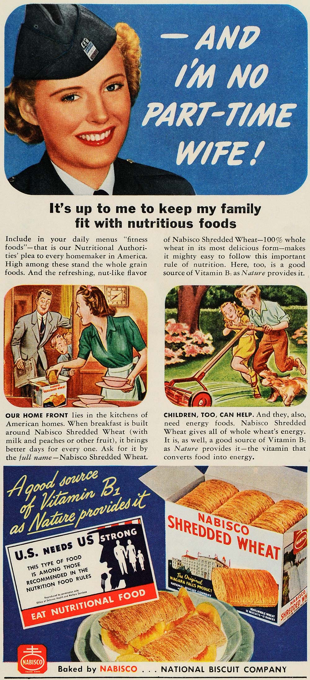 1942 Ad World War II Nabisco Shredded Wheat Breakfast - ORIGINAL ADVER ...
