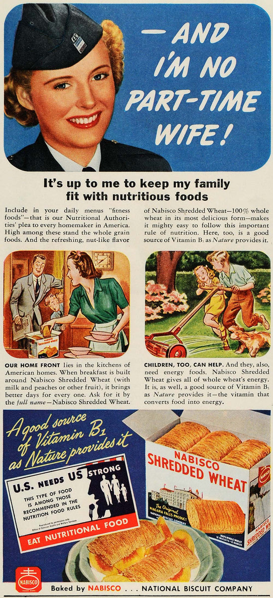 1942 Ad World War II Nabisco Shredded Wheat Breakfast - ORIGINAL ADVER ...