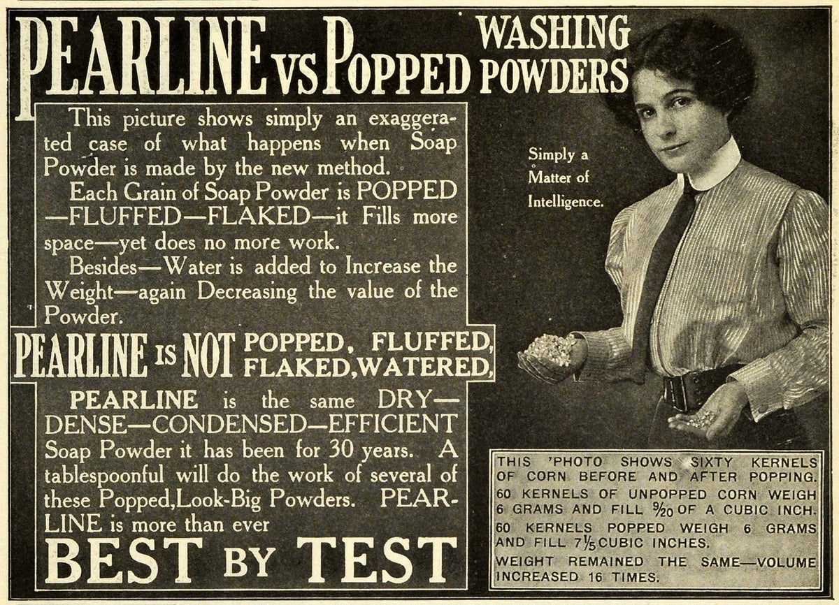 1911 Ad Pearline Soap Washing Powder Housework Chores Cleaning Product ...