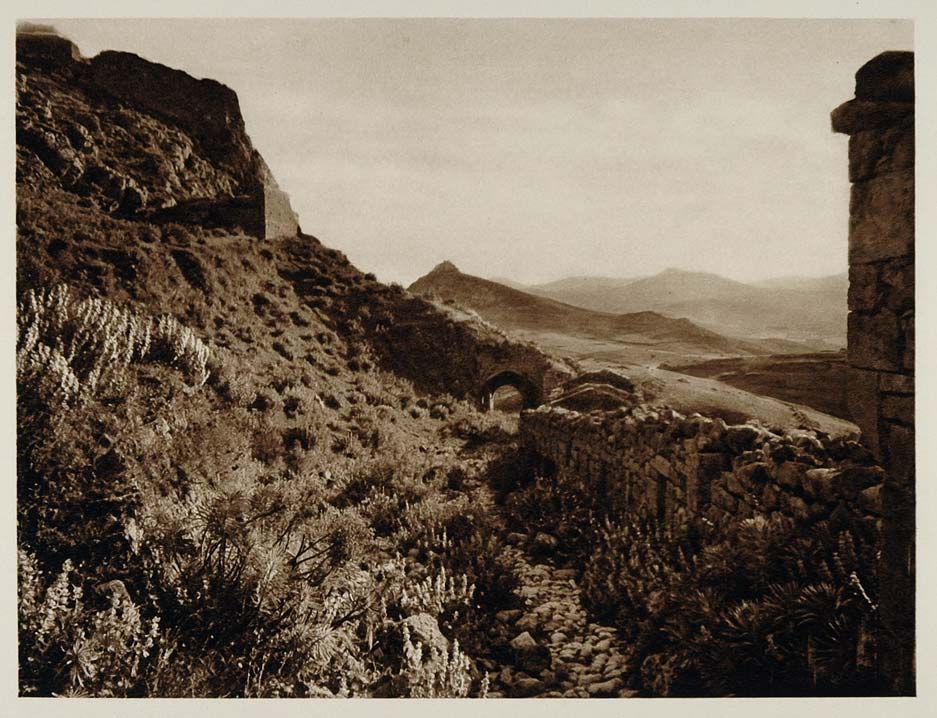 1928 Acrocorinth Castle Acrocorinthus Corinth Greece - ORIGINAL GRC2 ...