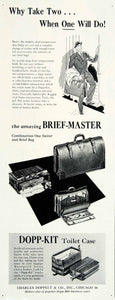 1948 Ad Briefcase Master Kit Toilet Case Charles Doppelt Chicago Trave ...