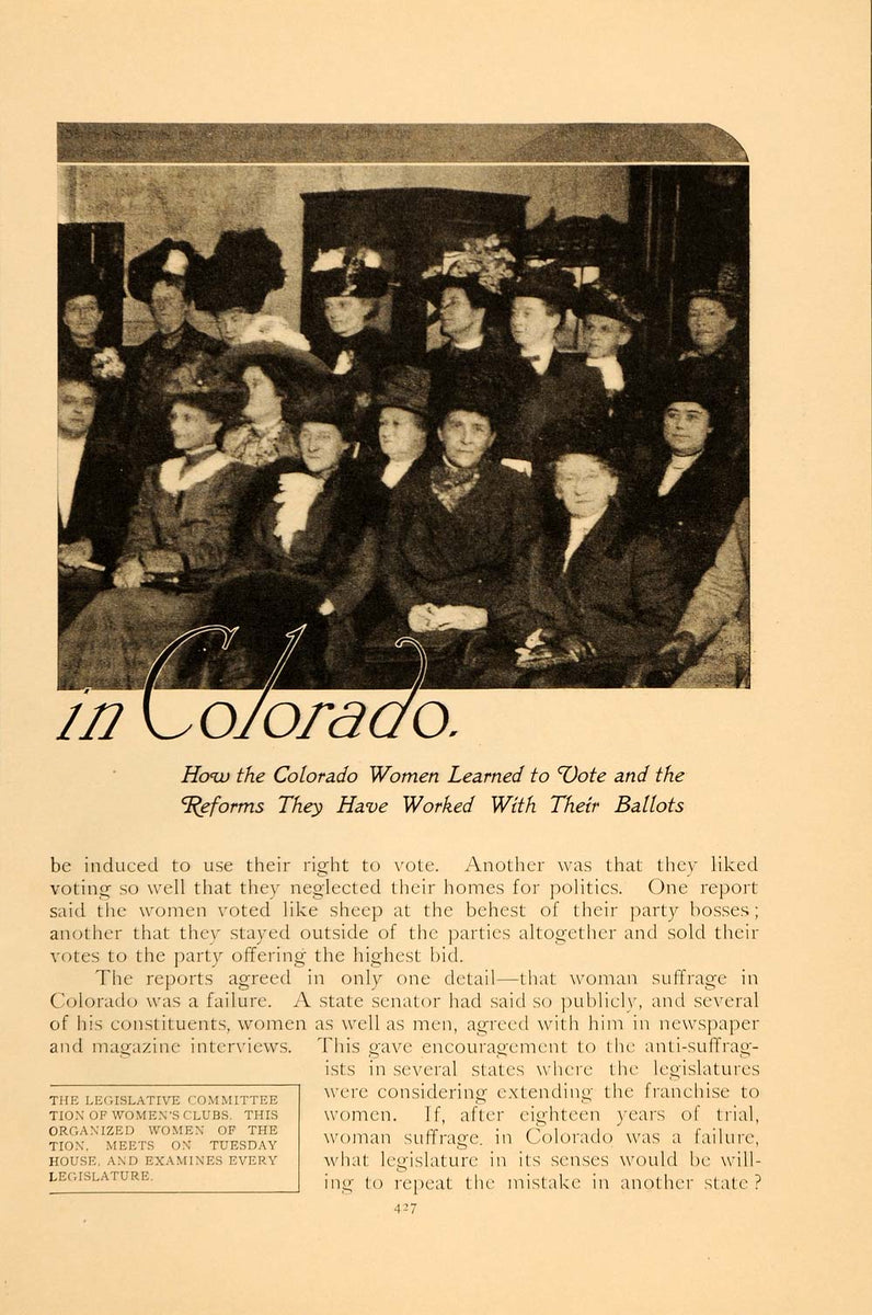 1911 Article Women Vote Rheta Dorr John Hecker Kerwin - ORIGINAL HM1 ...