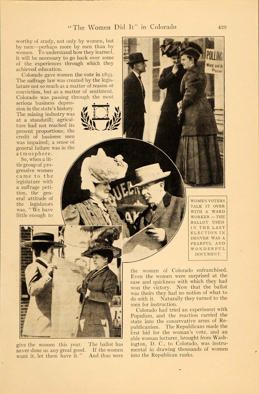 1911 Article Women Vote Rheta Dorr John Hecker Kerwin - ORIGINAL HM1 ...