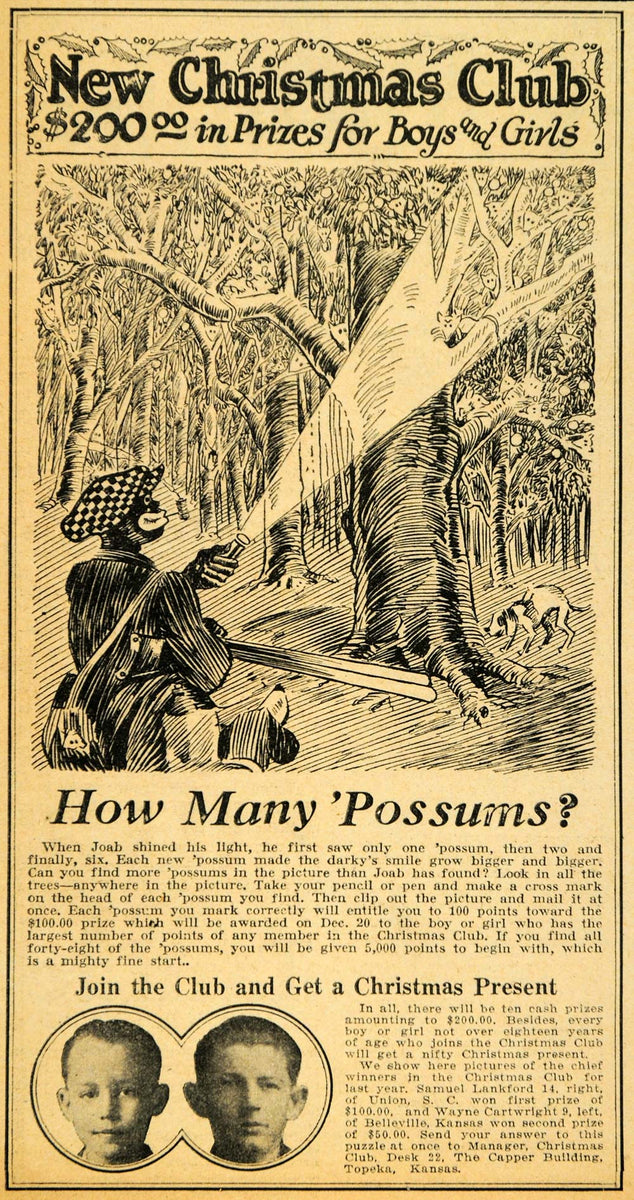 1928 Ad Christmas Club Wayne Cartwright Samuel Lankford - ORIGINAL HOH ...