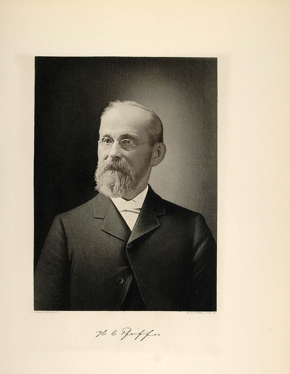 1915 Engraving Henry C. Pfeiffer Illinois Businessman - ORIGINAL IL1 ...