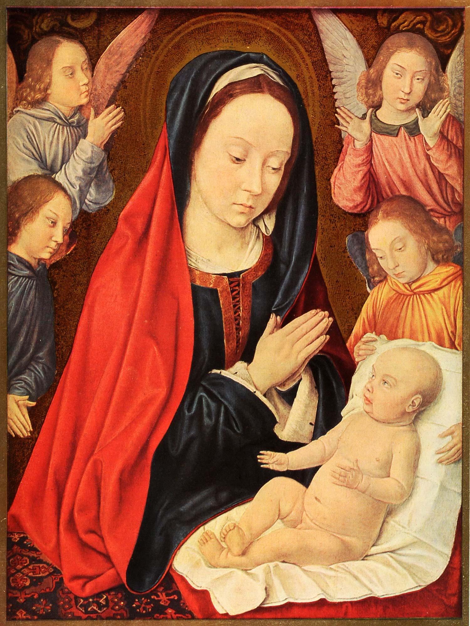 1937 Print Jean Hey Master Moulins Virgin Mary Baby Jesus Christ Child ...