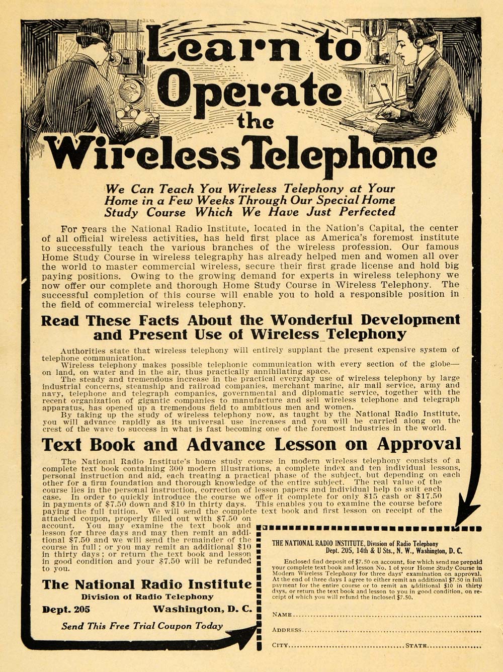 1920s Telephone Ad