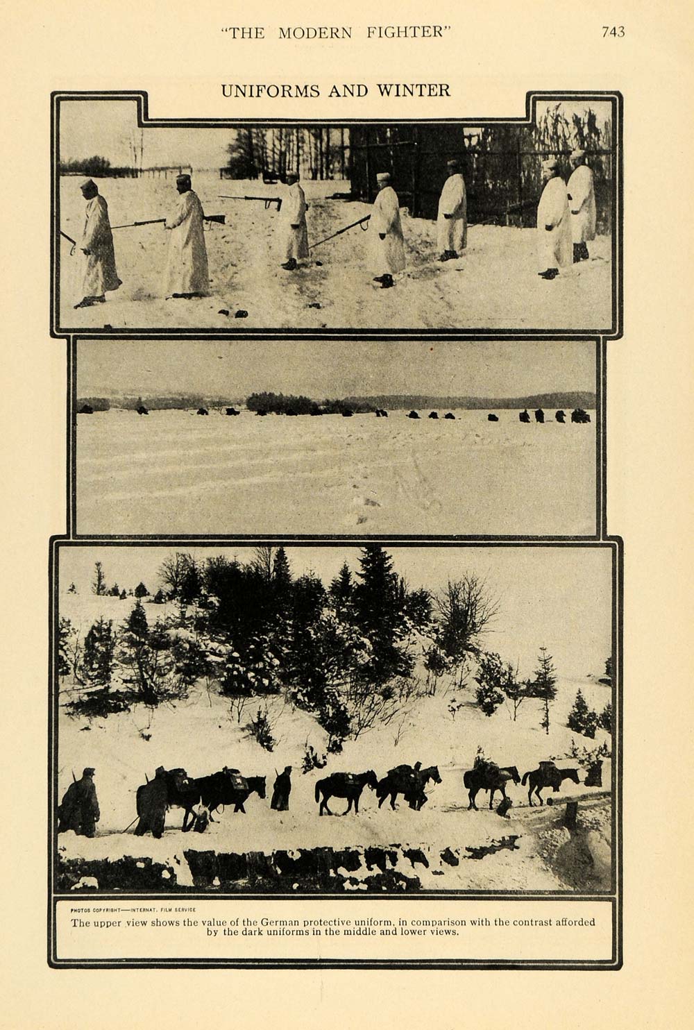 1916 Print German Soldiers Winter Uniforms Snow WWI - ORIGINAL HISTORI ...