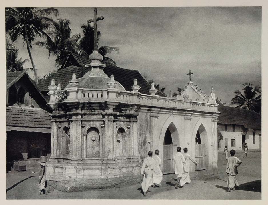 1928 Christian Chapel Church Alleppey Alappuzha India - ORIGINAL IN1 ...