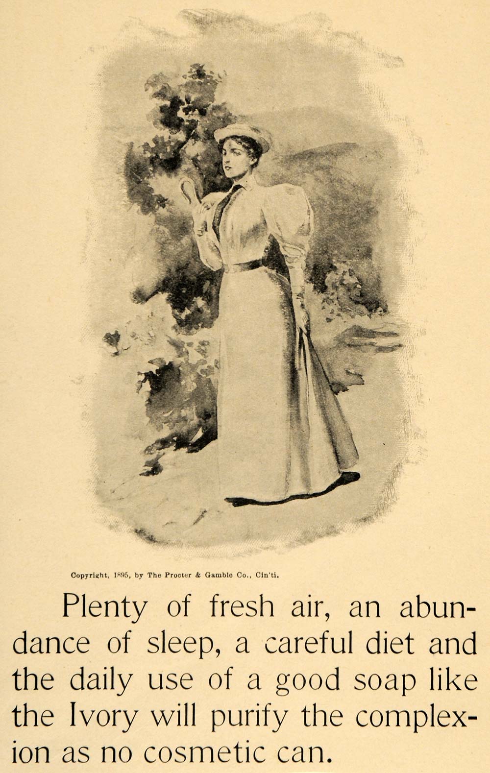 1895 Ad Proctor & Gamble Ivory Soap Clear Complexion - ORIGINAL ADVERT ...