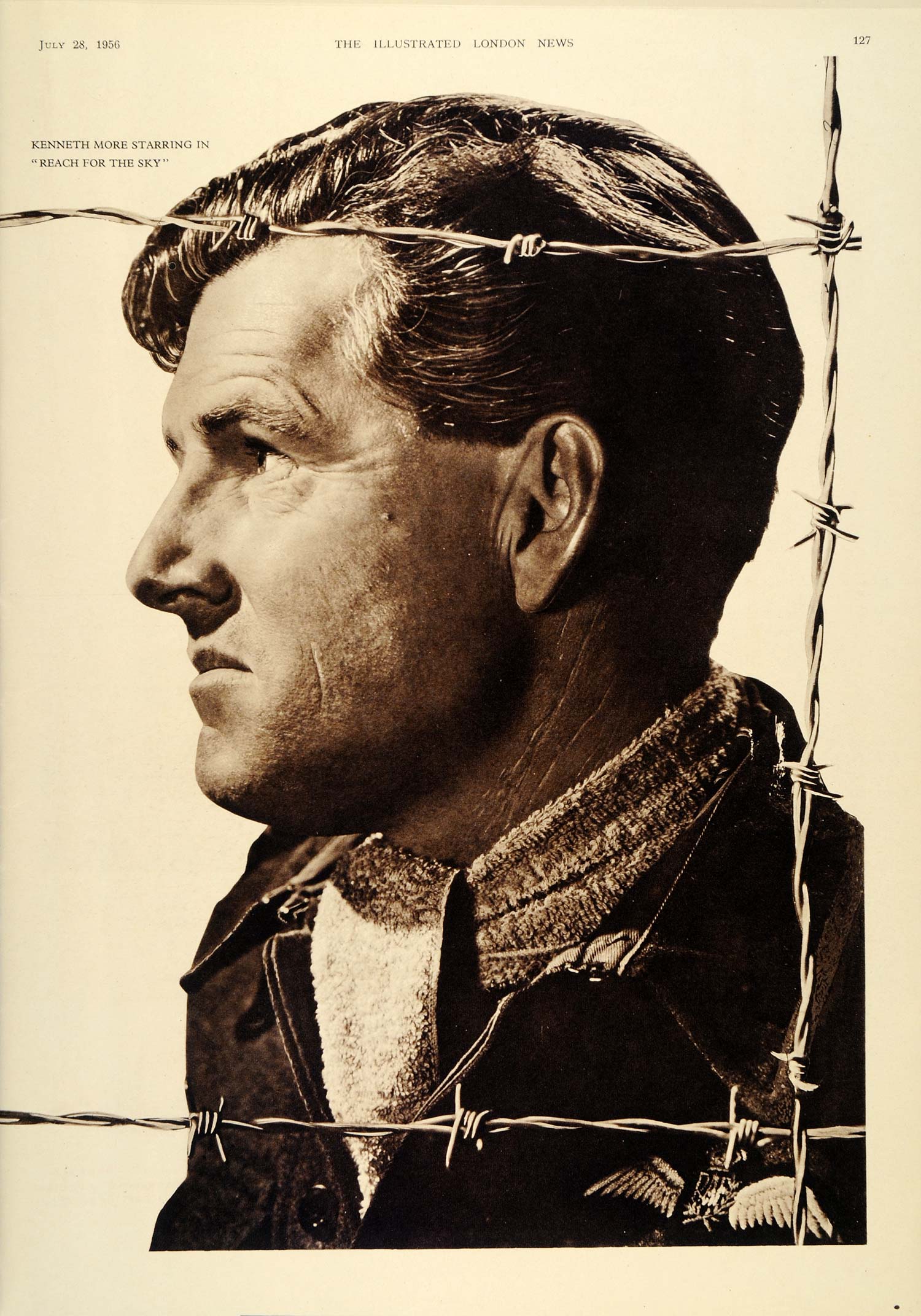 1956 Ad Rank Organization British Film Kenneth More - ORIGINAL ADVERTI ...