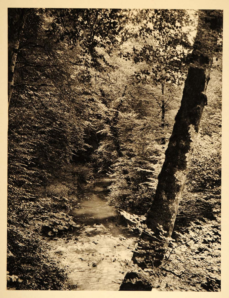 1932 Black Ernz River Ernz Noire Mullertal Luxembourg - ORIGINAL LUX2 ...