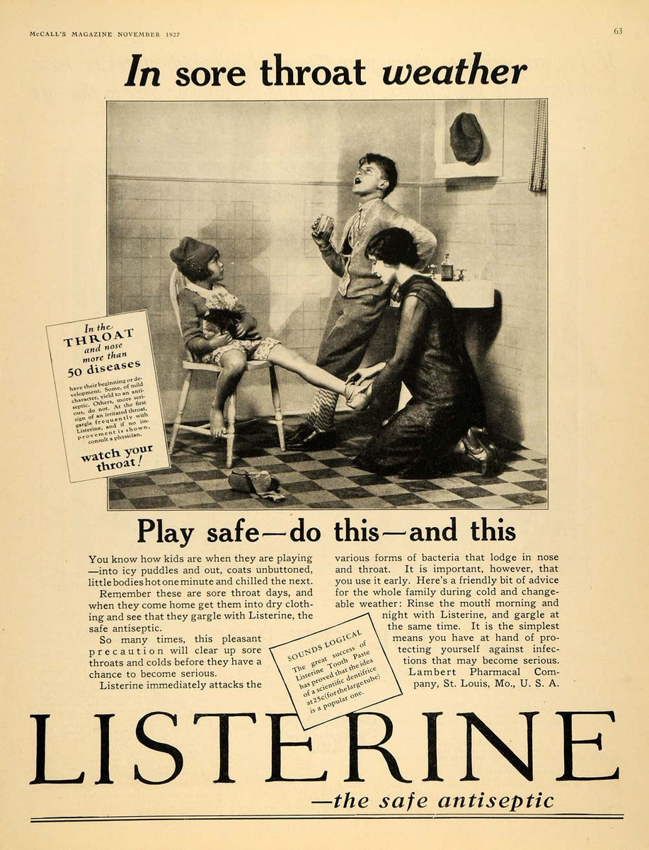 Listerine Mouthwash 1920s
