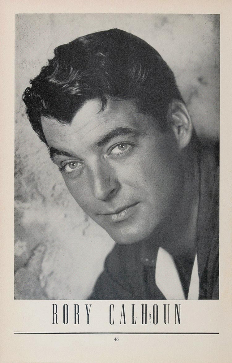 1958 Rory Calhoun Movie Actor Westerns Portrait Print - ORIGINAL MOVIE ...