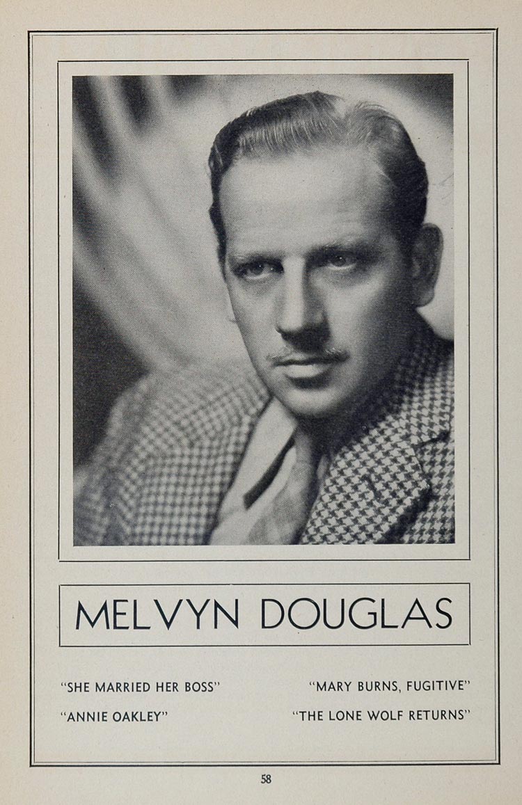 Melvyn Douglas Actor