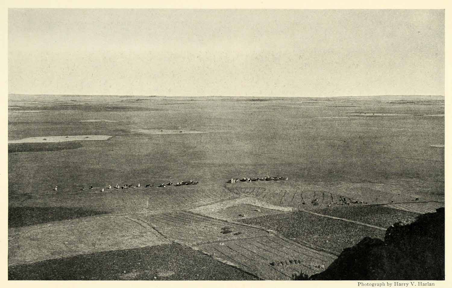 1925 Print Landscape High Plateau Ababa Gallabat Sudan Africa Field Ca ...